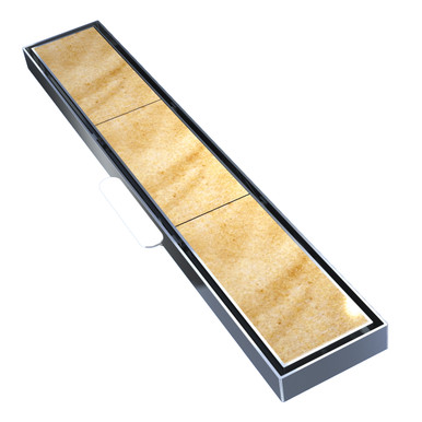 Bermuda Tile Insert Channel, 900mm w/Megaflex™ Flange 80mm Outlet 316 ...