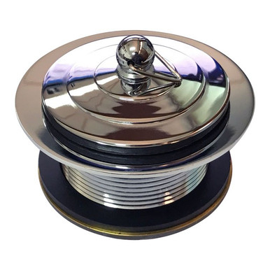 Plug and Waste 50mm x 50mm Brass with Deluxe Plug Chrome