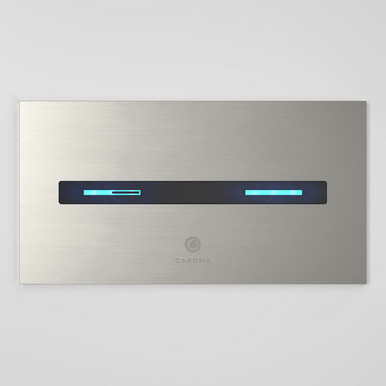 Caroma Smart Command Invisi Series II Panel Kit Glass Button White