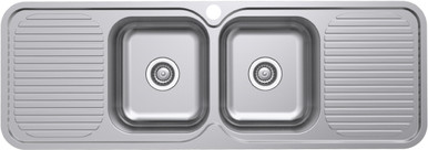 Everhard Nugleam Classic Standard 1380 Right Hand 2 Bowl & 2 Drainer ...