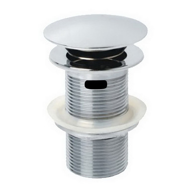 Fienza Pop-Up Basin Plug & Waste Domed with Overflow 32mm Chrome in Chrome