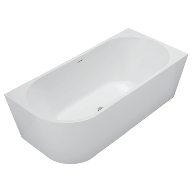 Fienza Isabella Left-Hand Acrylic Corner Bath with Overflow 1700mm ...