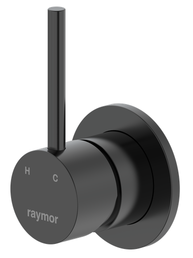 Raymor Projix Flip Wall Mixer Black LF in Black
