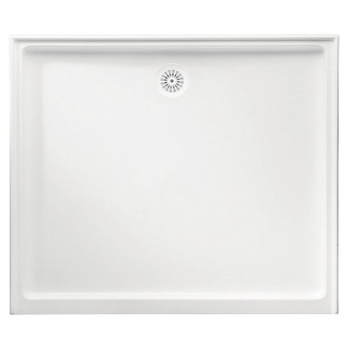 Marbletrend Flinders Polymarble Shower Base 900mm x 820mm Rear Outlet 3 ...
