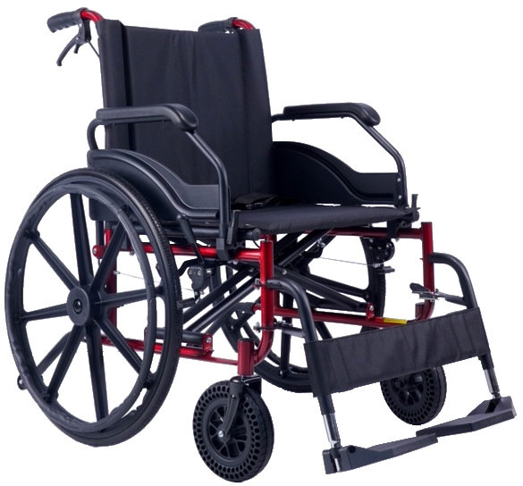 Red Heavy Duty Bariatric Wheelchair