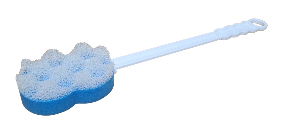 YDL611 2-in-1 LONG HANDLE BATH SPONGE