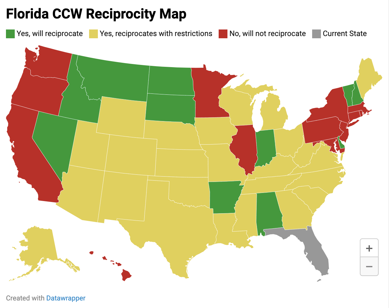 Mapa De Ccw De Florida