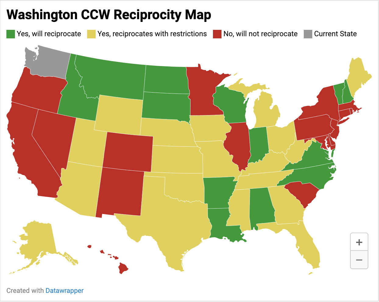 Washington Concealed Carry Reciprocity Guide - ProArmory