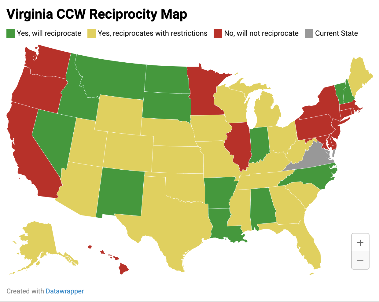 Virginia Concealed Carry Reciprocity Guide - ProArmory