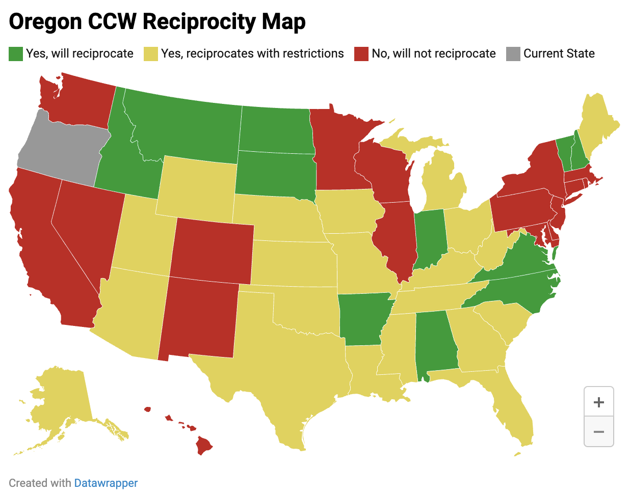 Oregon Concealed Carry Reciprocity Guide - ProArmory