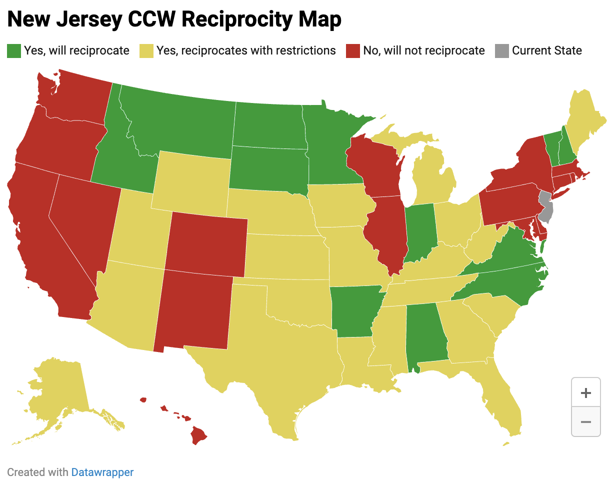 New Jersey Concealed Carry Reciprocity Guide - ProArmory