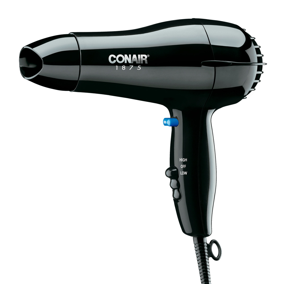 Conair 247BW 1875 Watt Hair Dryer, Black | WallMountDryer.com