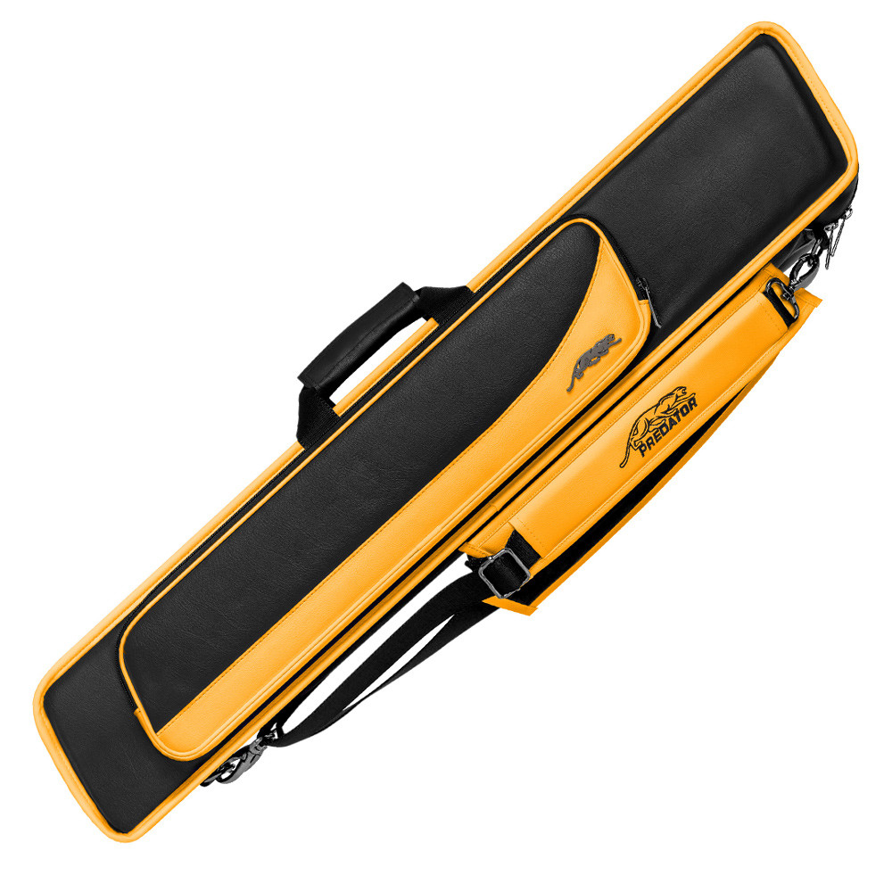 Predator Roadline Black/Yellow Soft Pool Cue Case - 4 Butts x 8 Shafts