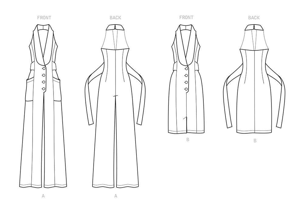 S9097 (PDF) | Simplicity Sewing Pattern Misses' Dress & Jumpsuit By ...