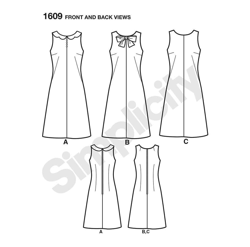 S1609 (PDF) | Simplicity Sewing Pattern Misses' Jiffy 1960s Vintage ...