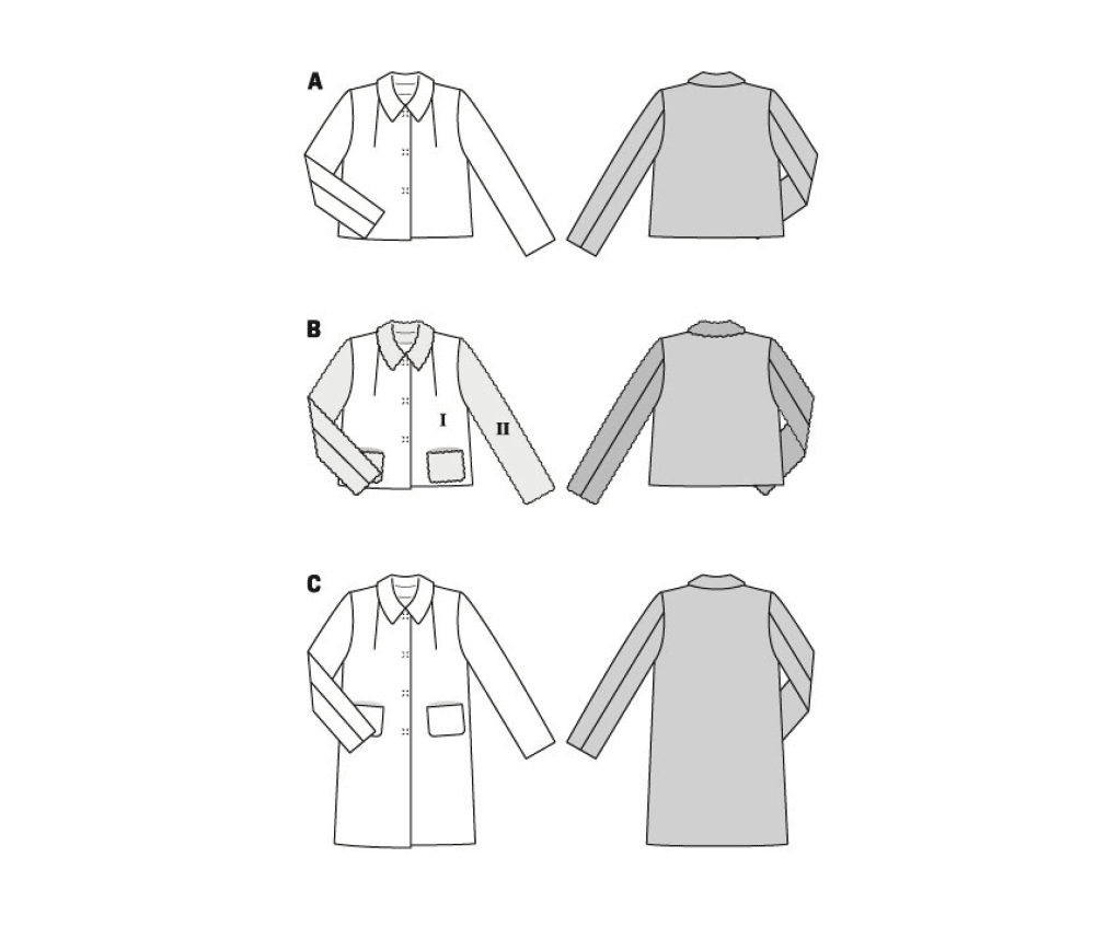 BUR5855 | Burda Style Pattern 5855 Misses' Jacket & Coat | Burda Style