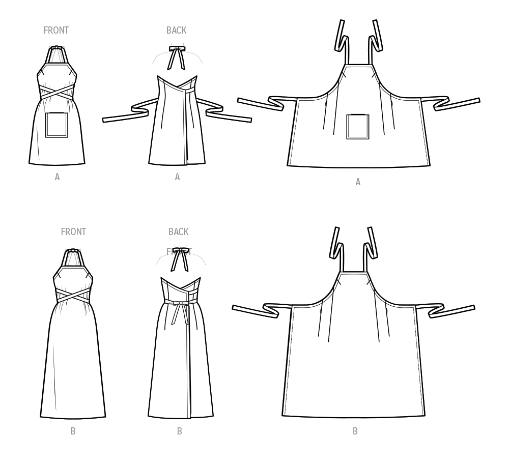 S9739 (PDF) | Misses' Back-Wrap Dress and Jumper in Two Lengths ...