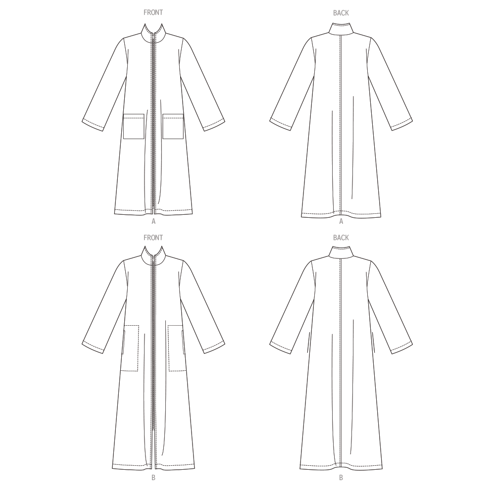 PDF B6967 | Misses' and Women's Robe | Butterick