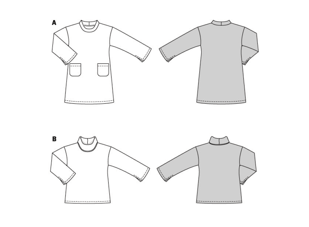 BUR5866 (PDF) | Burda Style Pattern 5866 Misses' Dress & Top | Burda Style