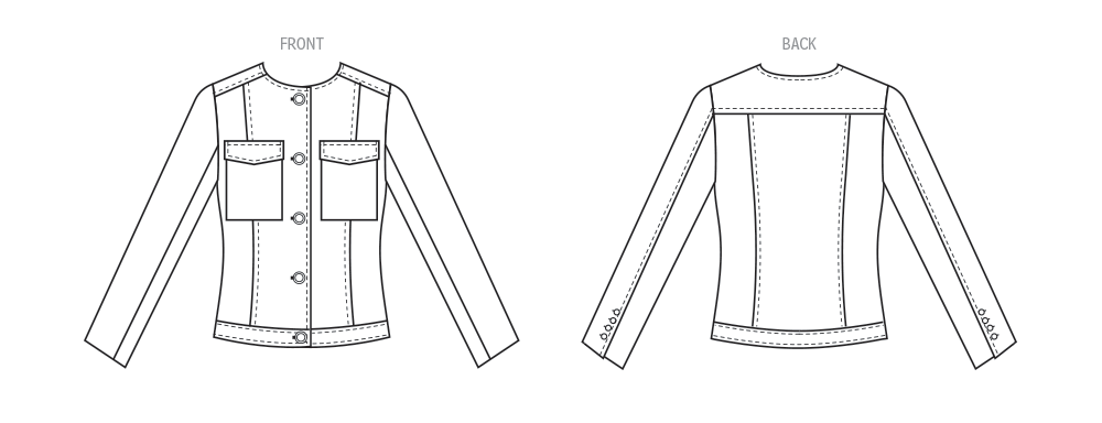 M8474 (PDF) | Misses' Jacket by Melissa Watson | McCall's