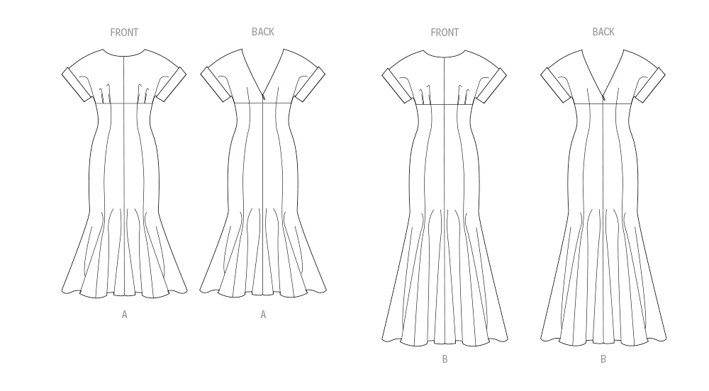 V2027 | Vogue Patterns Misses' Dress in Two Lengths | Vogue Patterns