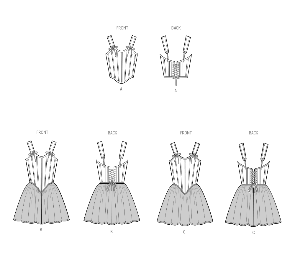 S9974 (PDF) | Simplicity Sewing Pattern Misses' Corsets by Madalynne ...