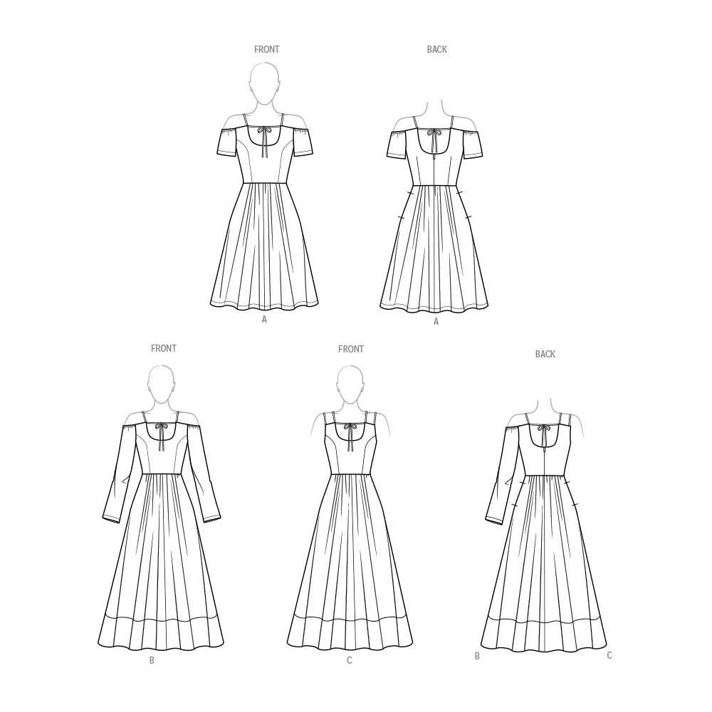 S9950 | Simplicity Sewing Pattern Misses' Dress with Sleeve and Length ...