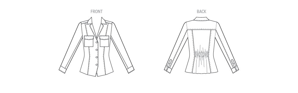M8504 (PDF) | McCall's Sewing Pattern Misses' Jacket by Melissa Watson ...