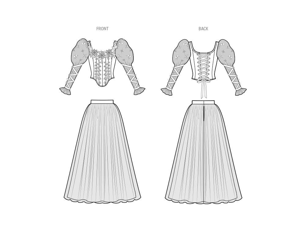 S3029 (PDF) | Simplicity Sewing Pattern Misses' Ball Gown Costume by ...