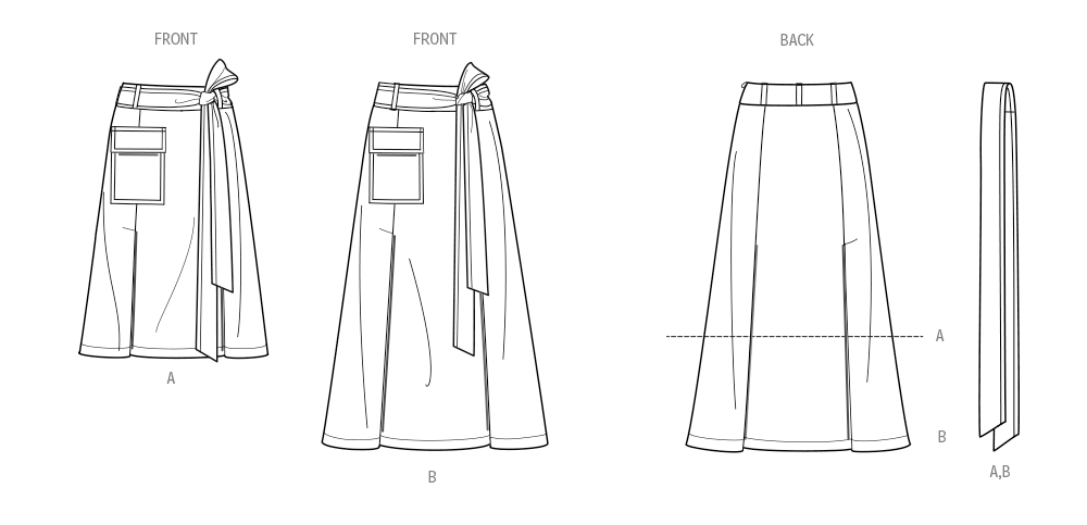 S3005 | Simplicity Sewing Pattern Misses' and Women's Skirts | Simplicity