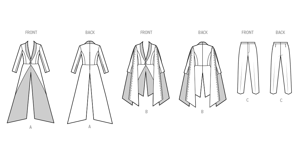 S3030 | Simplicity Sewing Pattern Men's Costume Suits | Simplicity