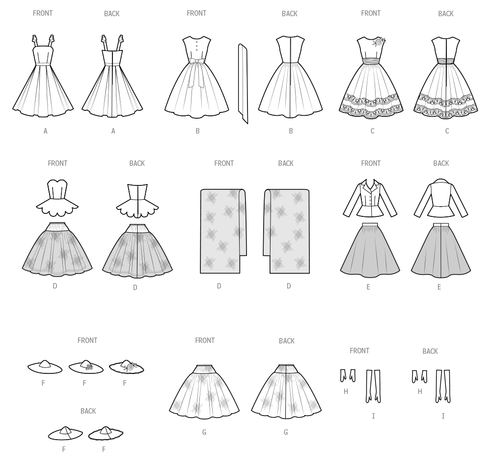 S3124 | Simplicity Sewing Pattern 11-1/2" Fashion Doll Clothes by ...