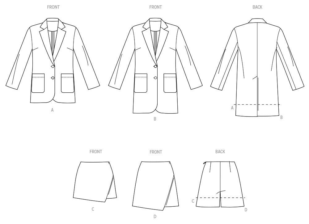 S3142 (PDF) | Simplicity Sewing Pattern Misses' and Women's Blazer and ...