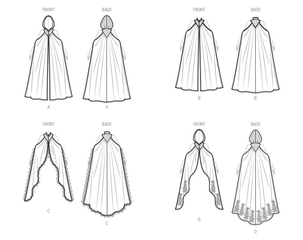 S3161 (PDF) | Simplicity Sewing Pattern Misses' Capes | Simplicity