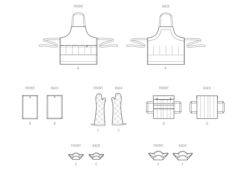 S3155 | Simplicity Sewing Pattern Outdoor Grill and Picnic Accessories ...