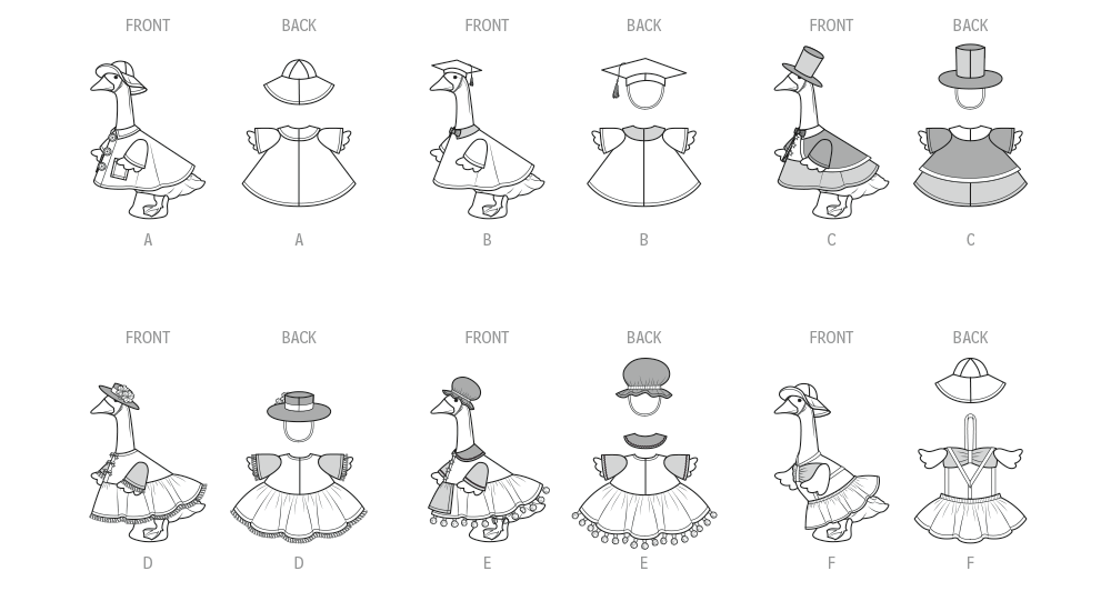 S3158 | Simplicity Sewing Pattern Clothes for Porch and Lawn Geese ...