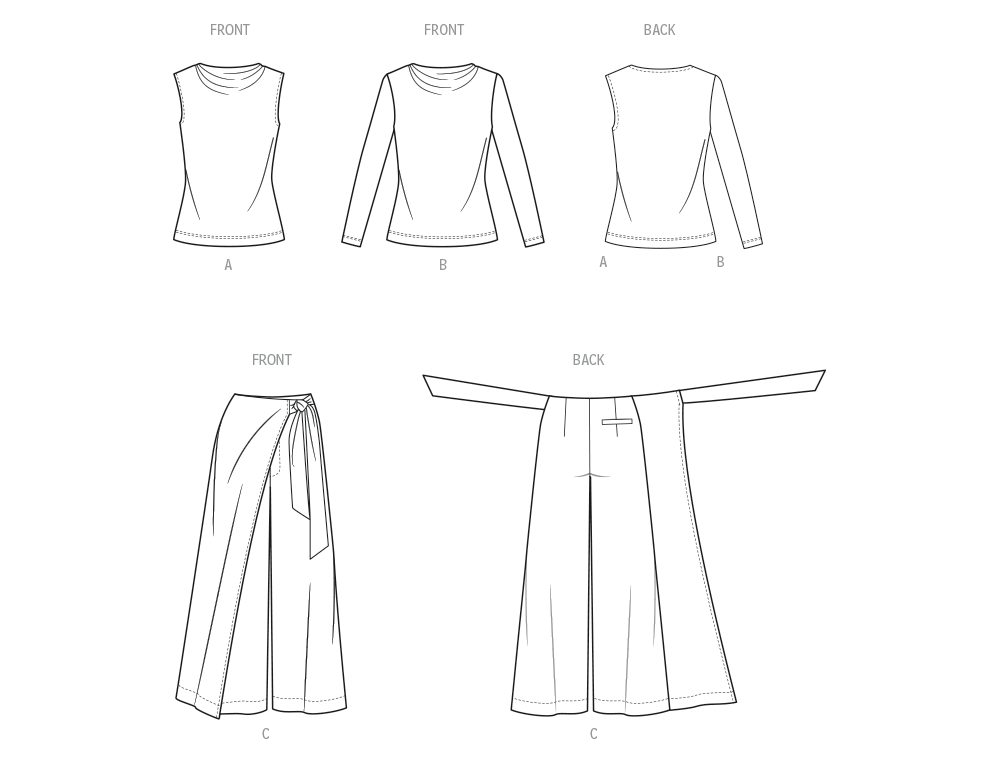 ME2134 | Know Me Sewing Pattern Misses' Trouser and Knit Top with ...