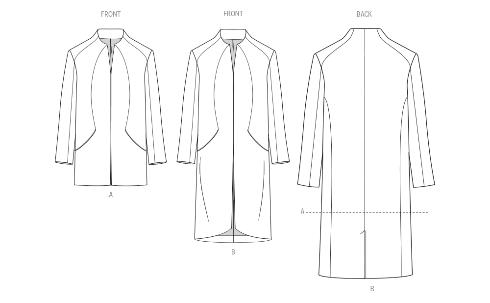V2141 | Men's Lined Jacket in Two Lengths | Vogue Patterns