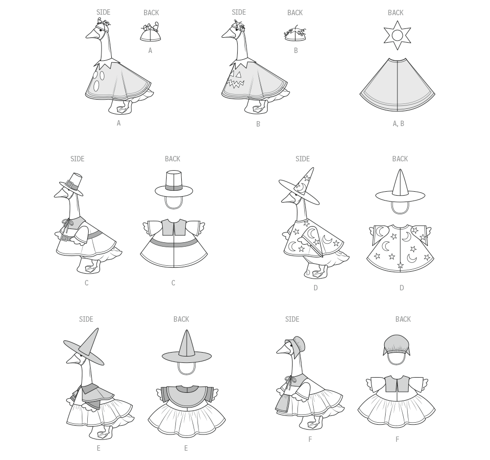 S3186 (PDF) | Simplicity Sewing Pattern Porch Geese Clothes for Fall ...