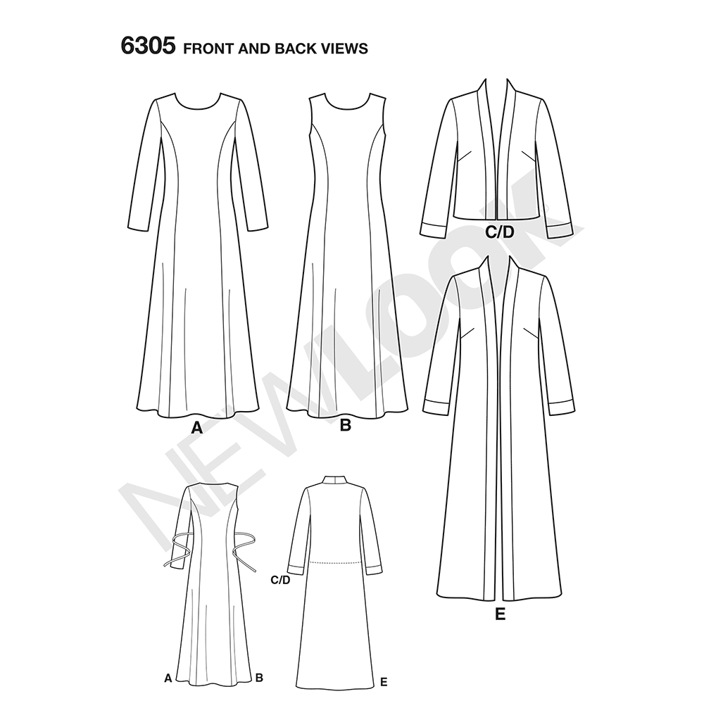 N6305 | New Look Sewing Pattern Misses' Sportswear Pattern | New Look