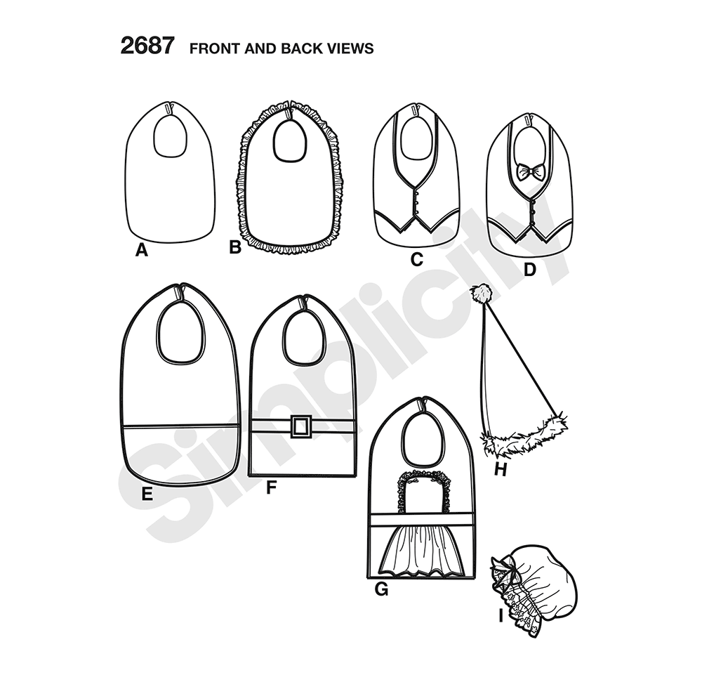 S2687 | Simplicity Sewing Pattern Crafts: Clothing Protectors | Simplicity