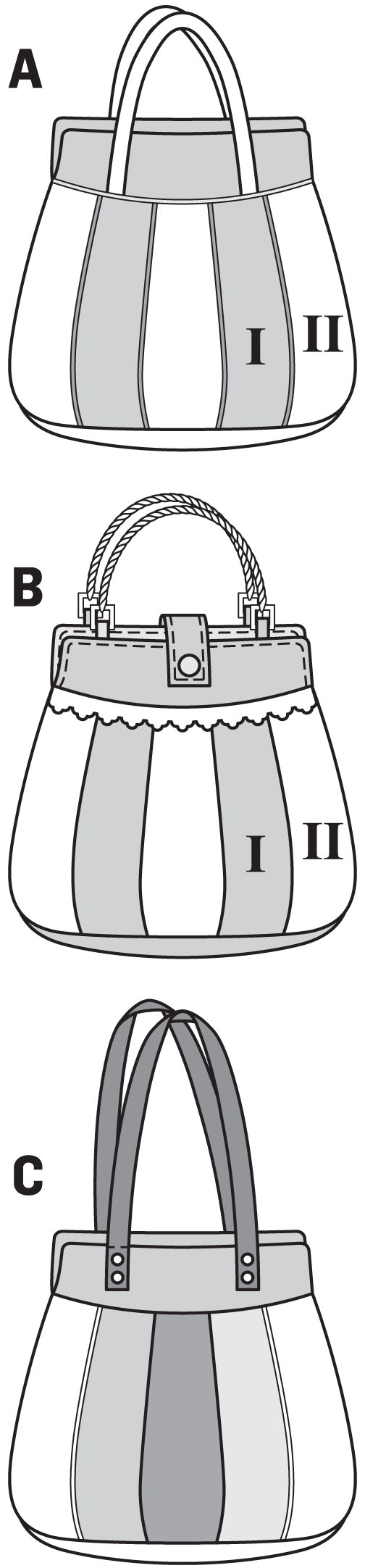 BUR7264 | Burda Style Sewing Pattern Bags | Burda Style