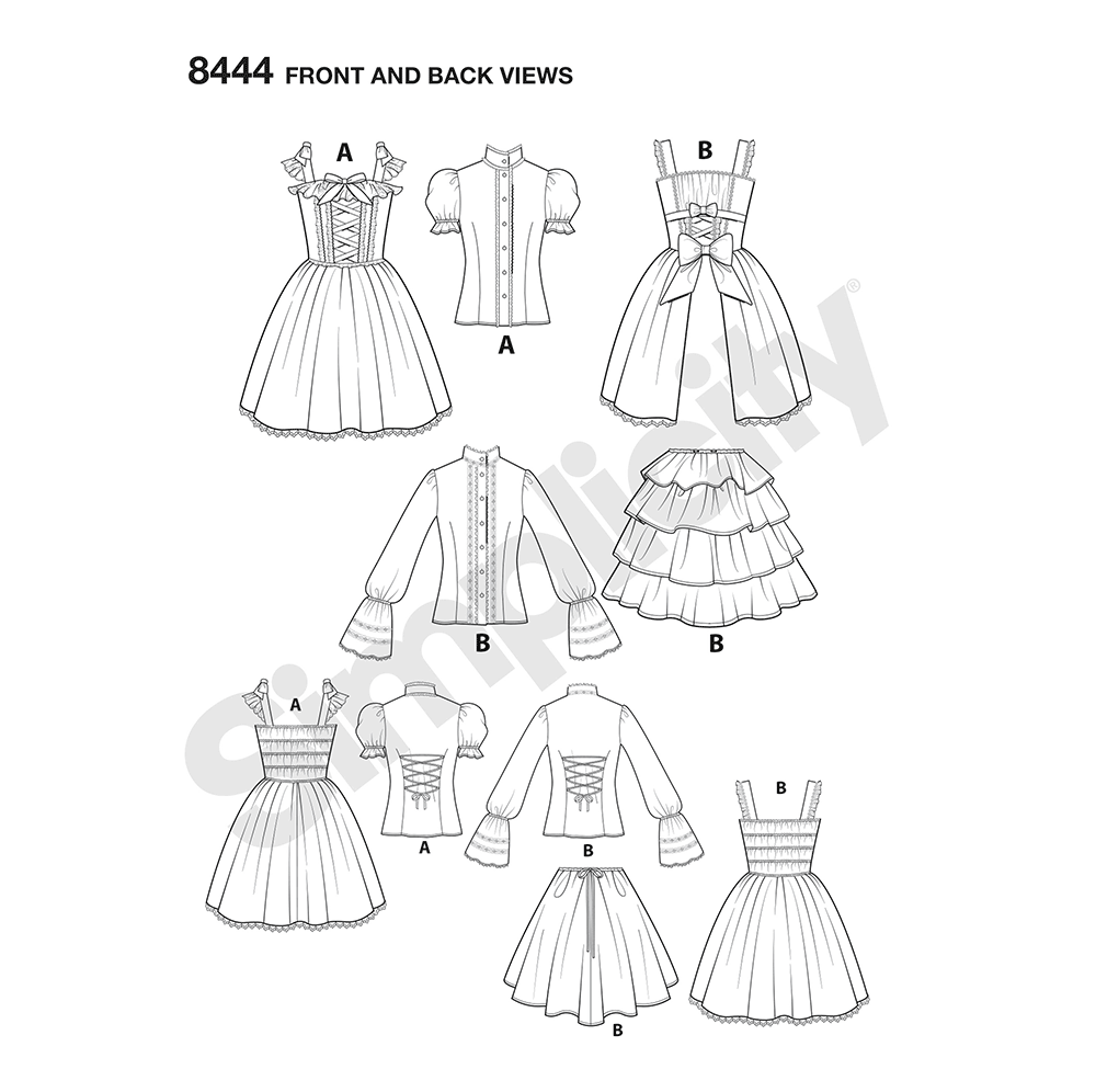 S8444 | Simplicity Sewing Pattern Misses' Costume | Simplicity
