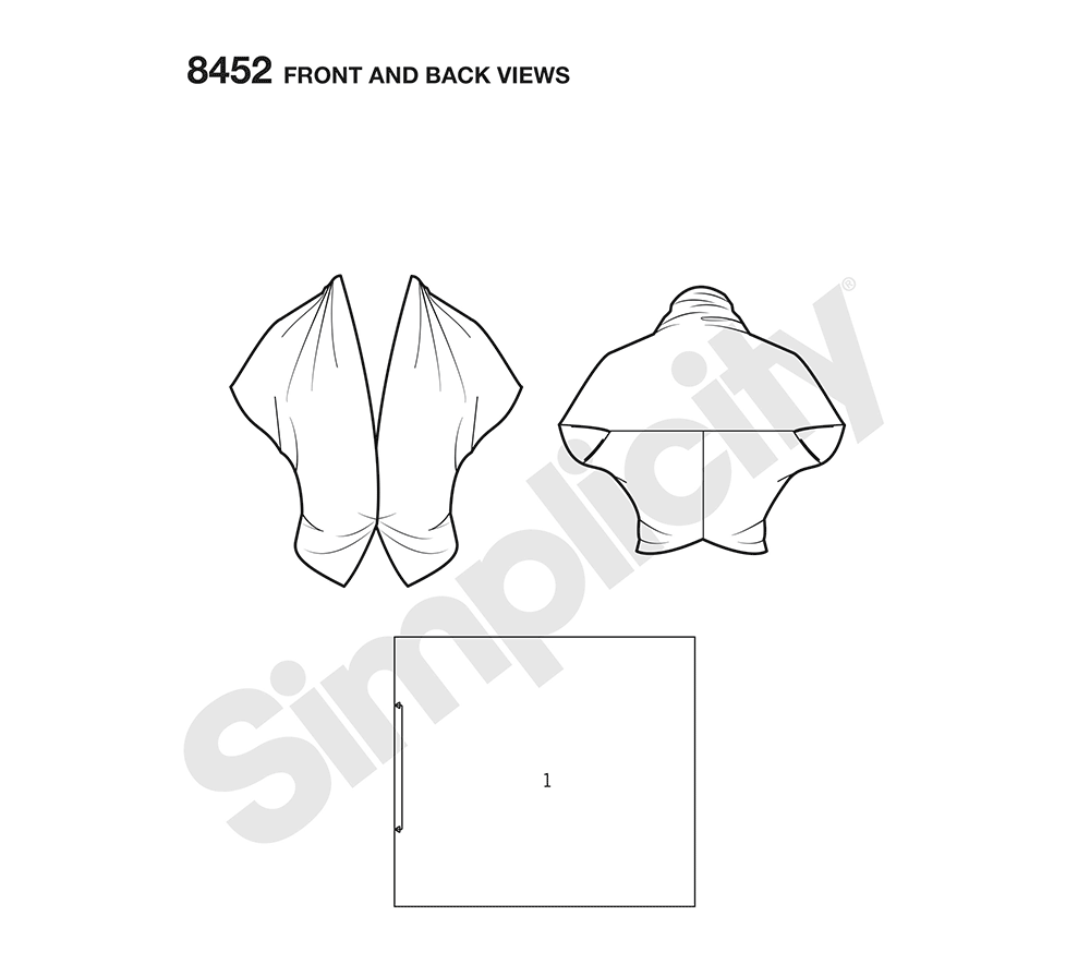 S8452 | Simplicity Sewing Pattern Misses' Vintage Knit Blouse | Simplicity