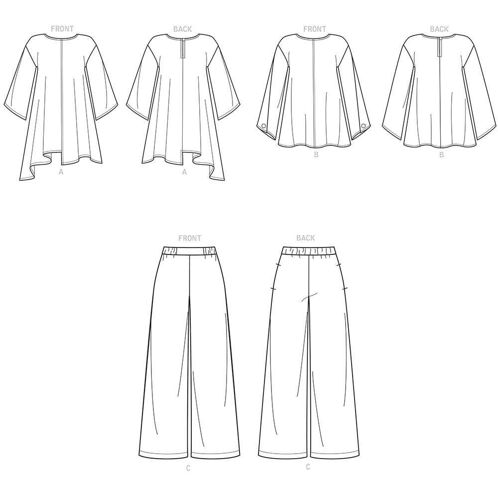 S9149 | Simplicity Sewing Pattern Misses' Tops & Pants | Simplicity