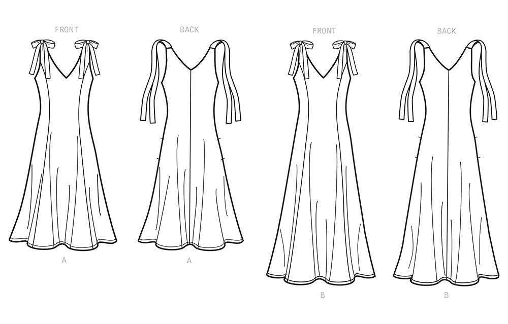 N6669 | New Look Sewing Pattern Misses' Fit & Flared Dress with ...
