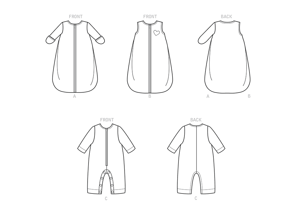 S9242 | Simplicity Sewing Pattern Babies' Layette | Simplicity
