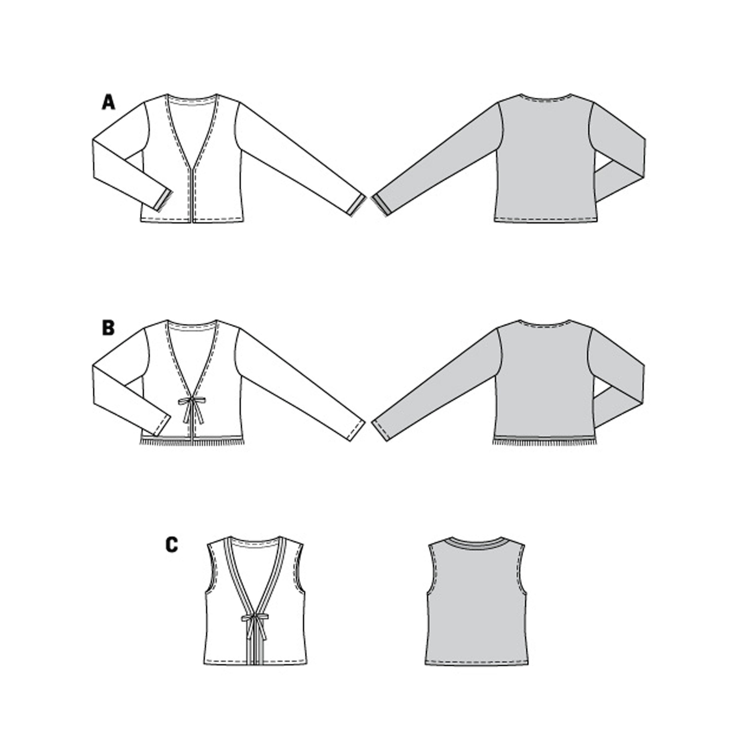 BUR6120 | Burda Style Sewing Pattern Misses' Jacket & Vest | Burda Style