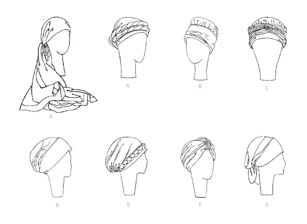 S9300 | Simplicity Sewing Pattern Misses' Turbans, Headwraps & Hats ...
