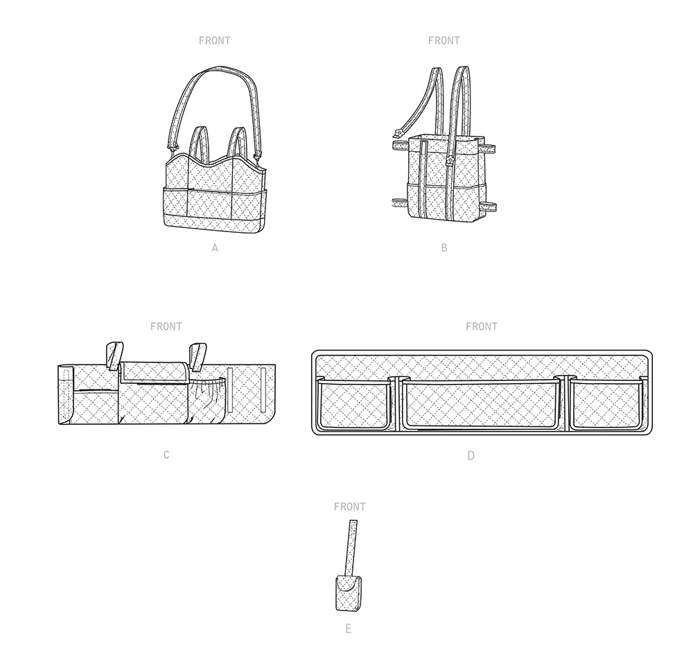S9400 | Simplicity Sewing Pattern Walker Accessories, Bag and Organizer ...